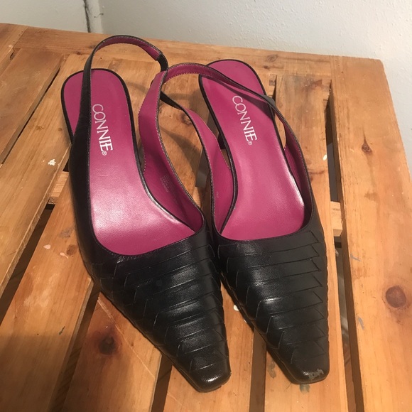 Connie | Shoes | Vintage Connie Open Back Heelssz 6 | Poshmark